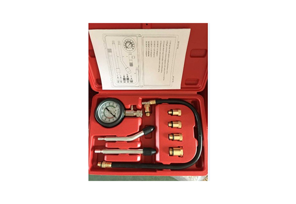 Compression Gauge Test Set for Engine Cylinders Diagnostic Tester with ...