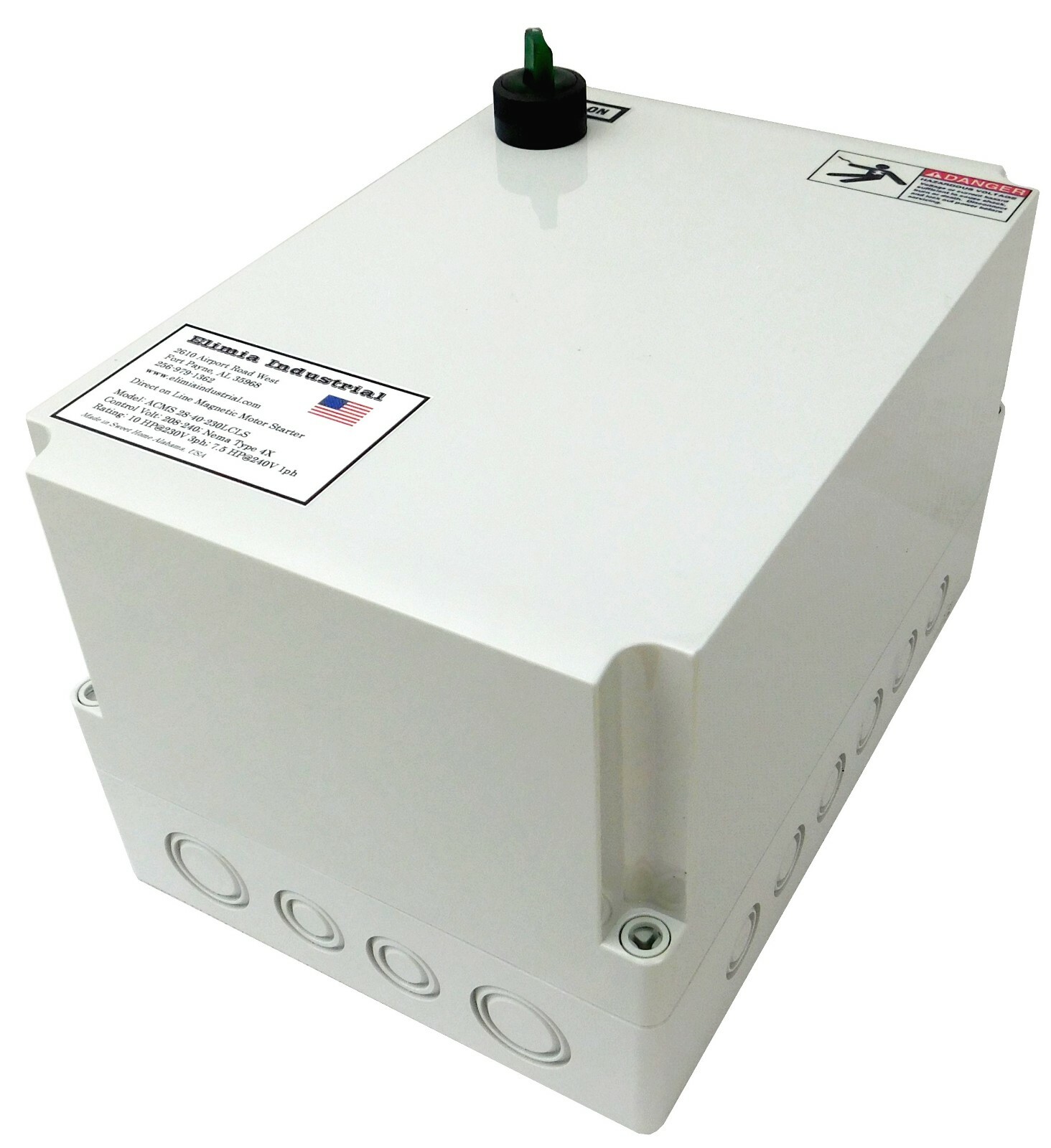 Elimia ACMS 34-50-230LCS 15 HP 230V Air Compressor Motor Starter Nema ...