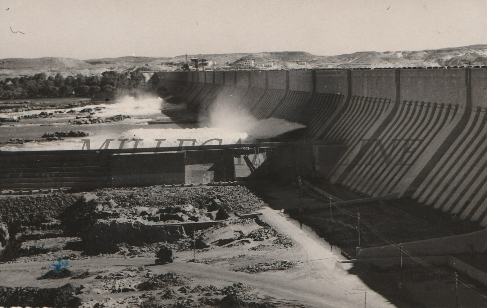 EGYPT - Assuan Aswan, Dam, Real Photo Postcard 1956 | eBay