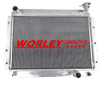 CA-Aluminum Radiator For 1981-1990 Toyota Land Cruiser FJ60 FJ65 3.4L 4 ...