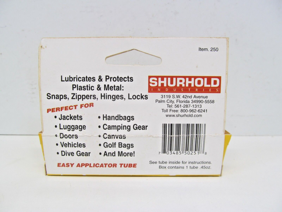 SHURHOLD SNAP STICK SNAP AND ZIPPER LUBRICANT | eBay