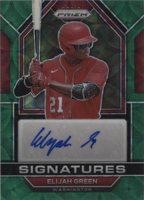 2023 Panini Prizm - Signatures Elijah Green #SIG-EG Green Scope Prizm ...