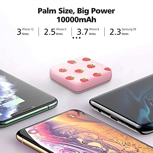 Portable Charger 10000mAh Yoobao Cute Power Bank for Girls Mini Fast ...