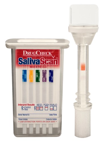 Saliva Scan Drug test Oral Swab DRUG Screen Kit DETECTS 5 DRUG Classes ...