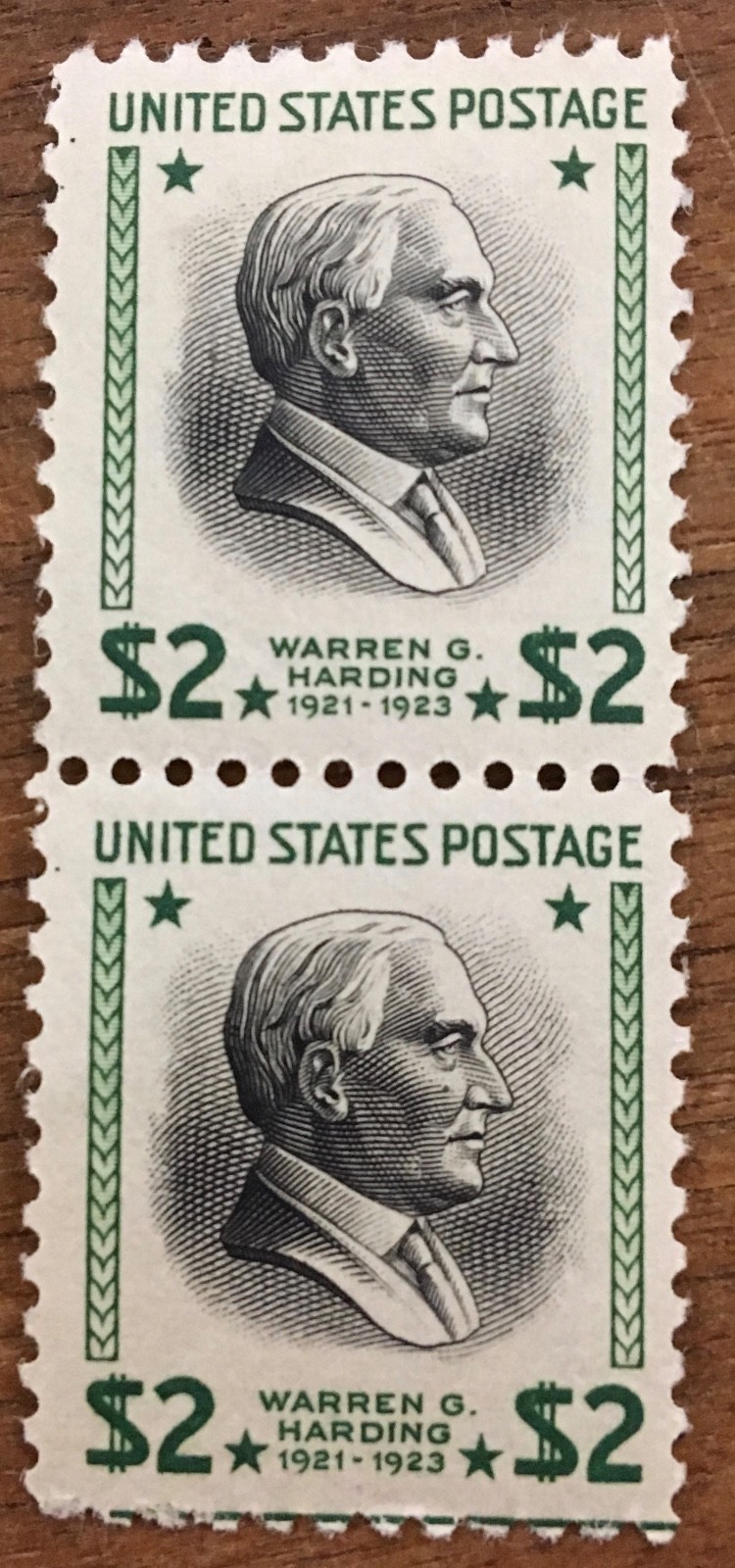 2 block of $2 Warren G. Harding postage stamps. MNH. Scott #833 | eBay