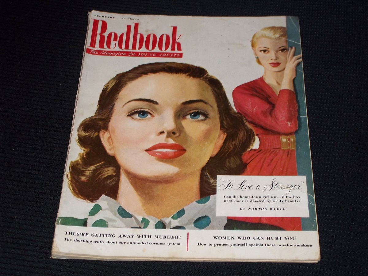 Redbook Magazine Logo Vintage Redbook Magazine June 1953 Post Word