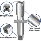1pcs M25 X 1 Thread Tap Left Hand, HSS M25x1.0 Straight Fluted Machine ...