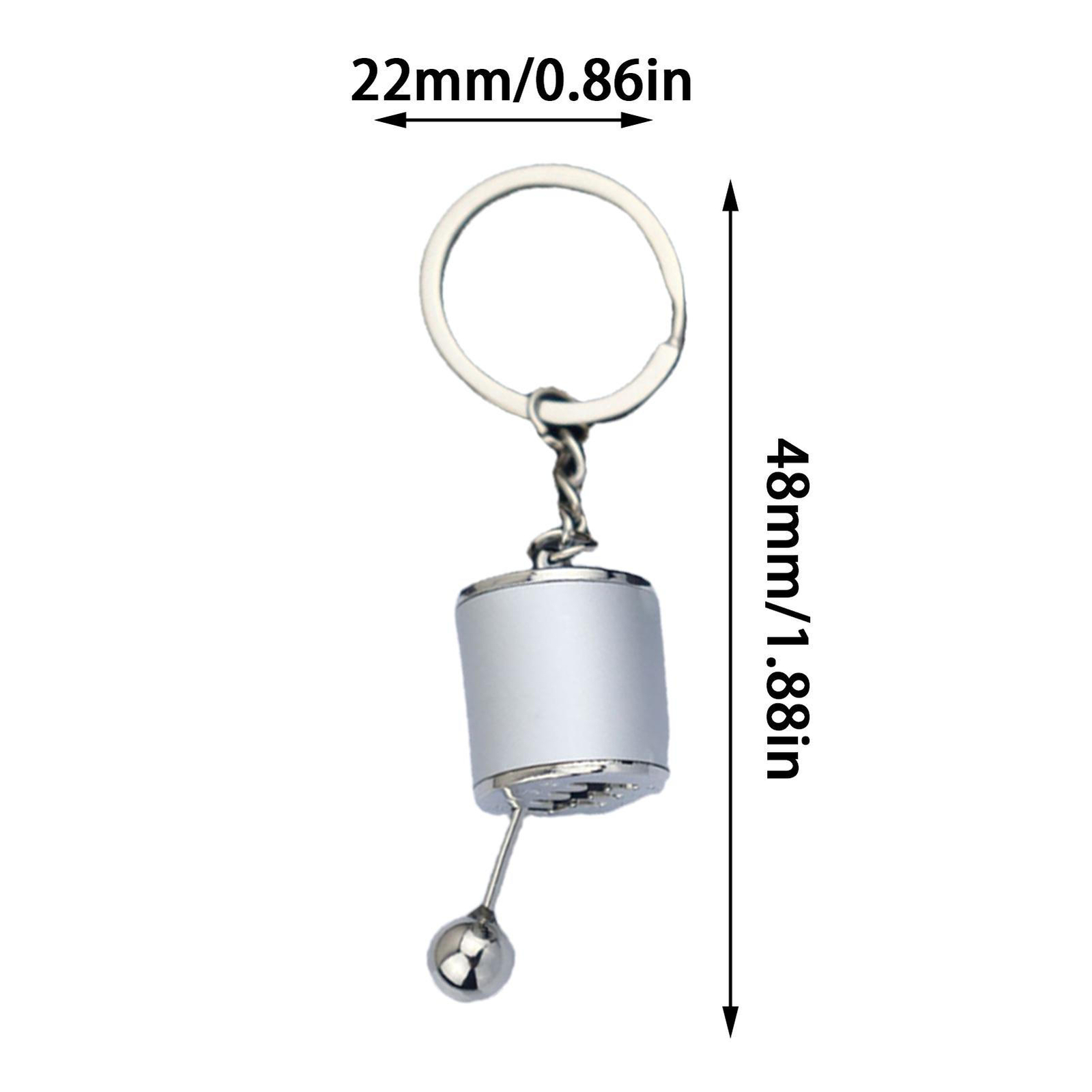 Shifter Gear Box 6-Speed Gear Shift Stick Metal Keychain Fidget Key ...