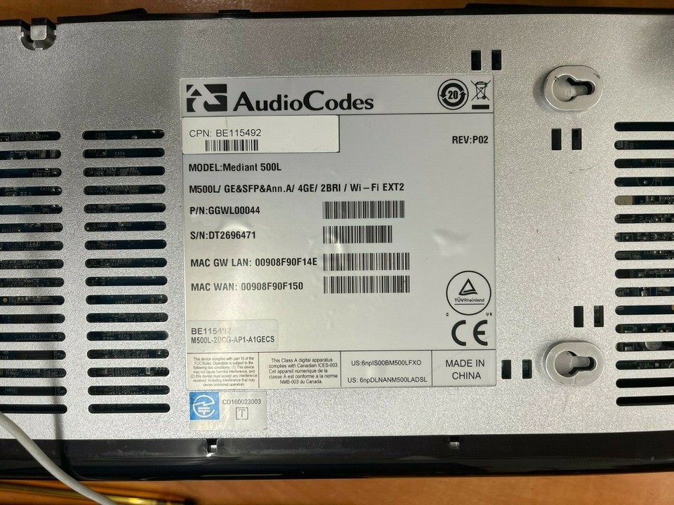 Audiocodes Mediant 500L Router Di Conversione. | eBay