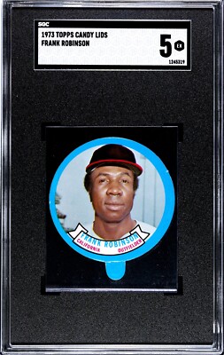 1973 Topps Candy Lids Frank Robinson California Angels CENTERED BEAUTY ...