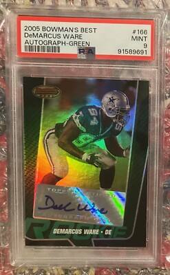 2005 BOWMANS BEST COWBOYS DEMARCUS WARE ROOKIE AUTOGRAPH #153/599 PSA ...