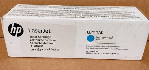 HP Genuine Cyan Original LaserJet Toner Cartridge CE411AC Free Shipping ...