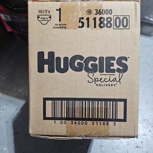 Huggies Special Delivery Baby Diapers. Sealed Box 15 Packs Inside. 3 ...