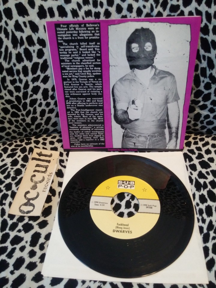 DWARVES 7" SHE'S DEAD 1990 SUB POP SINGLES CLUB 1500 MADE PUNK RARE ...