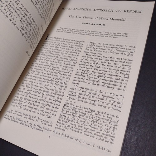 Wang An-Shih Practical Reformer? Problems in Asian Civilizations, John ...
