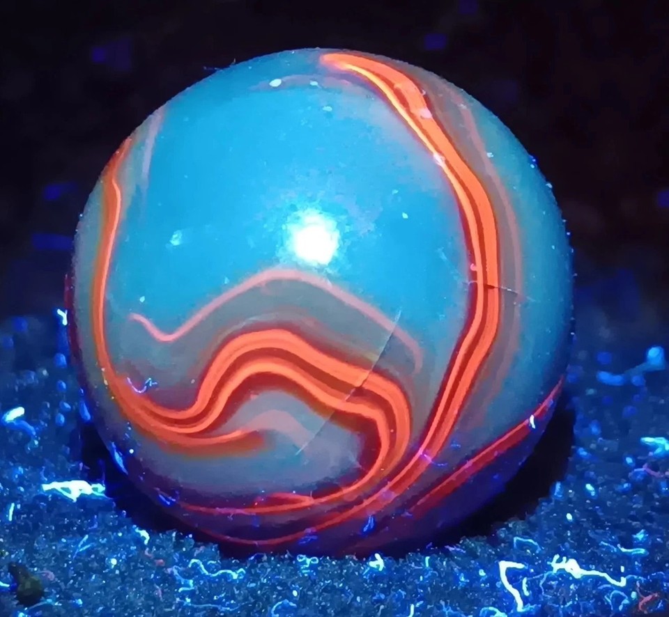 Alley Agate "Superman" Marble. 5/8" Mint-. HTF Example | eBay