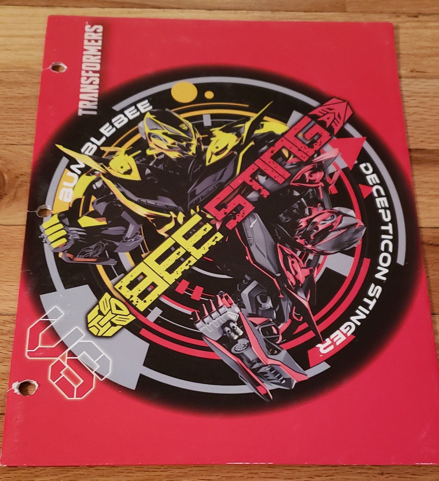 TRANSFORMERS -portfolio-binder-folder-trapper-keeper-school-G1-movie ...