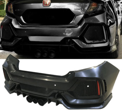 2016-2021 Honda Civic Sedan CTR Type-R 10th Gen Rear Bumper Cover PP ...