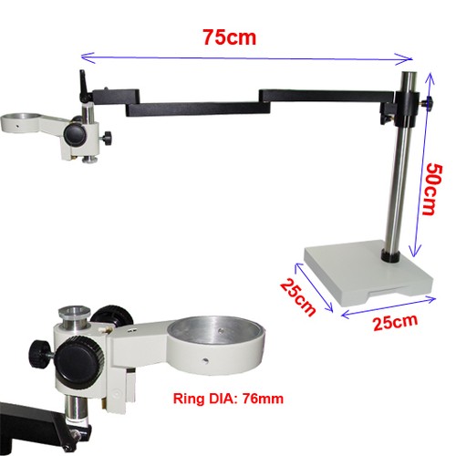 Long Arm Heavy Duty Boom Large Stereo Table Stand For Ring DIA 76mm ...