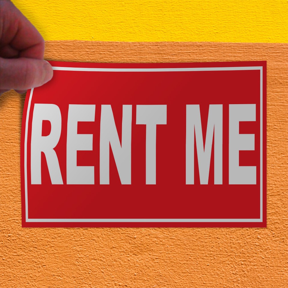Decal Stickers Rent Me Business A Vinyl Store Sign Label Business | eBay