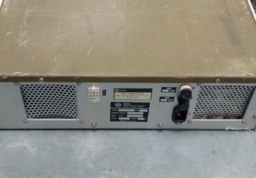 Varian Microwave Tube Div. TWT Amplifier Frequency 12.4 Gain 30 dB | eBay