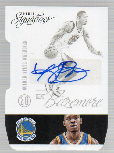 A6778- 2012-13 Panini Signatures Die Cut Autographs #29 Kent Bazemore ...