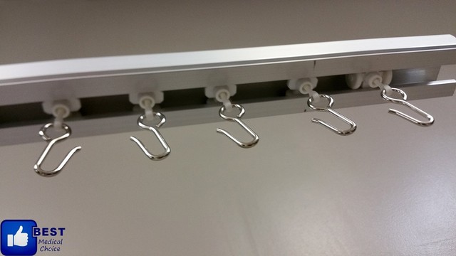 STANDART CURTAIN HOOK WITH WHEEL ROLLERS FOR HOSPITAL CUBICLE TRACK, 50 ...