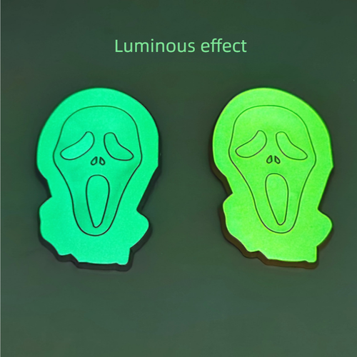 3D Parody Grimace Metal emblem Scream Halloween Ghost Face Label Car ...