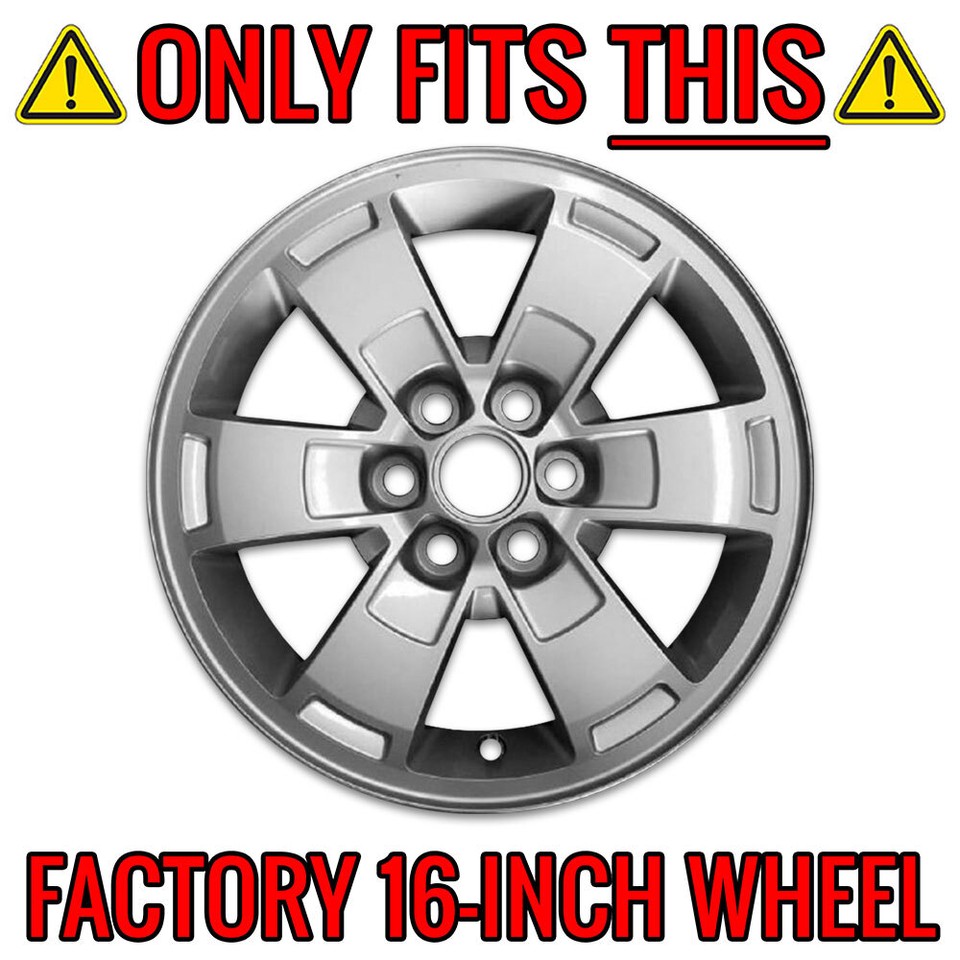 4 Black 16" Wheel Skins Hub Caps Alloy Rim Covers for Chevy Colorado WT ...