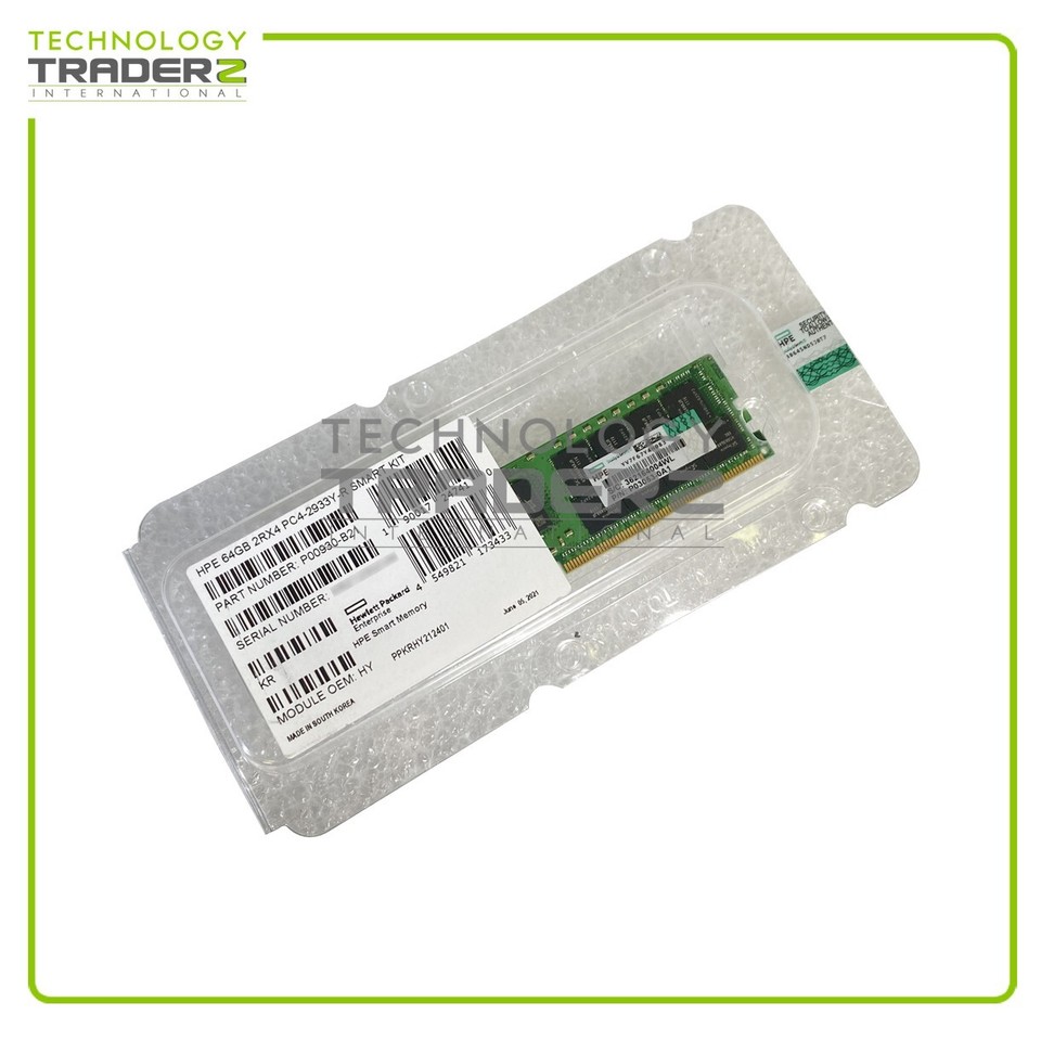 Genuine HPE 64GB PC4-23400 DDR4-2933MHz ECC 2Rx4 Smart Memory P00930 ...