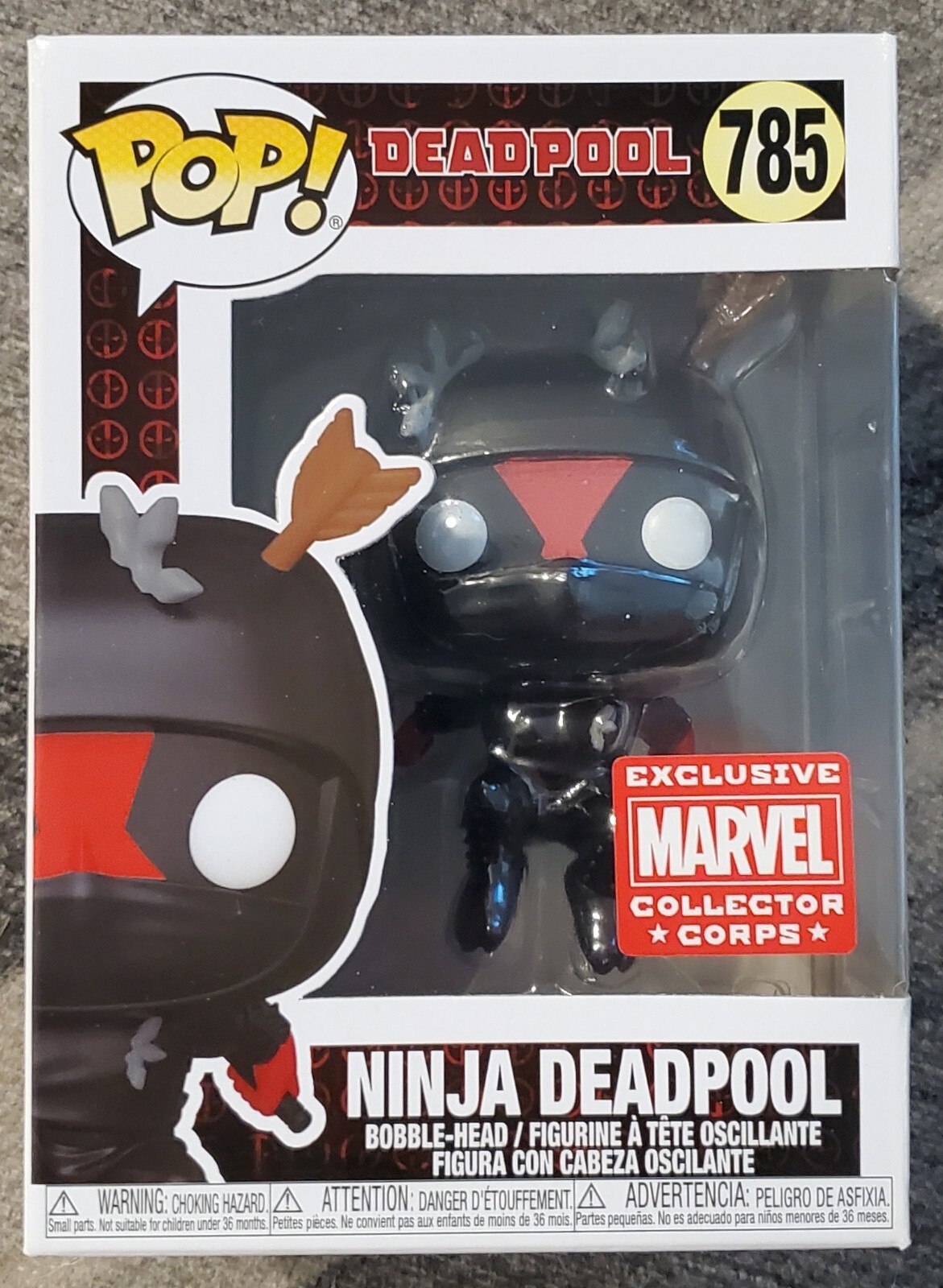 Funko Pop! Ninja Deadpool #785 Marvel Vinyl Figure Collectors Corps ...