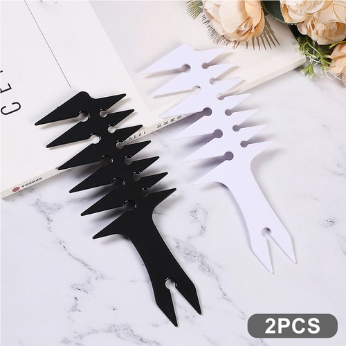 2pcs Texture Comb Durable Detangling Wide Tooth 2 Sided Barbers Fantail ...