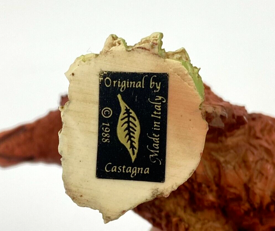 Vintage 1988 Castagna Irish Dog Red Setter Figurine Statue Made in ...