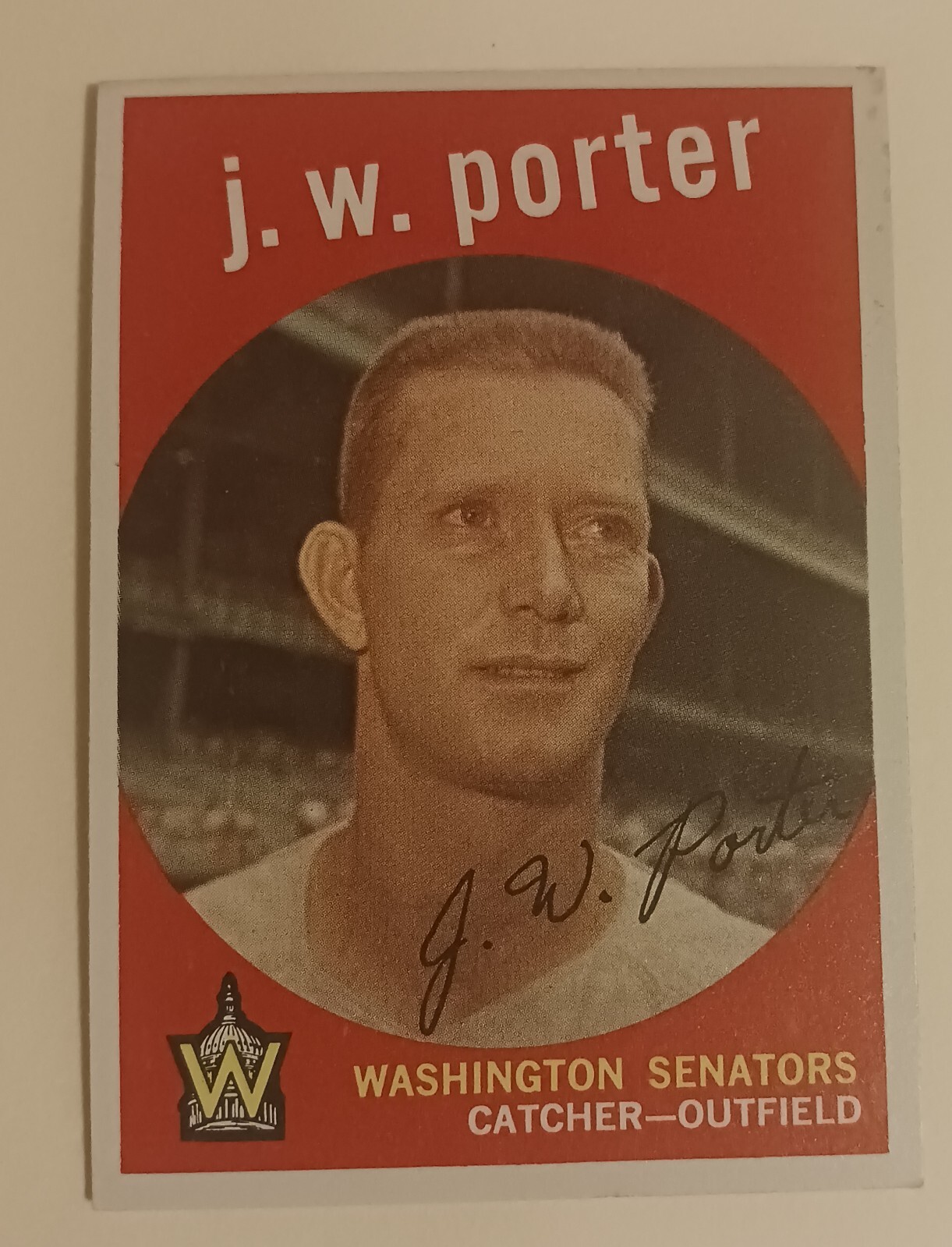 1959 Topps #246 J.W. Porter Washington Senators | eBay