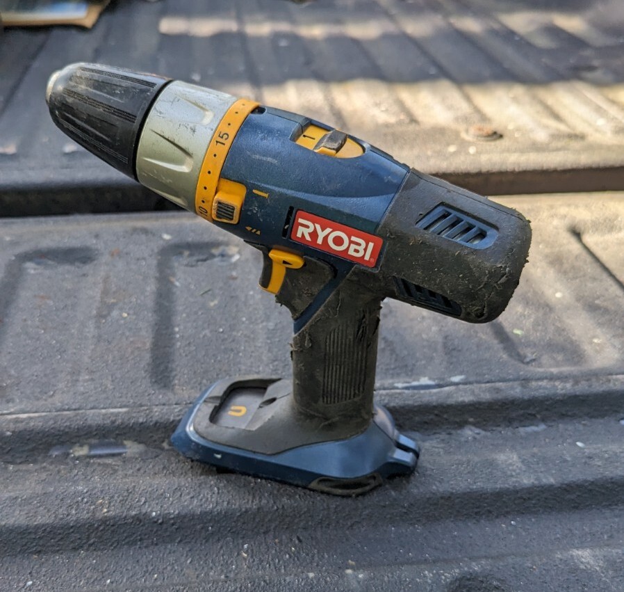 RYOBI Model P201 Cordless 1/2" Chuck Hammer DRILL 18V Tool Only No ...