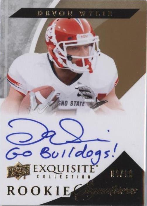 2012 Exquisite Collection - Rookie Signatures Devon Wylie #102 /99 (AU ...