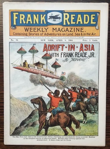 FRANK READE WEEKLY MAGAZINE #76 - April 8, 1904 - Dime Novel Nickel ...