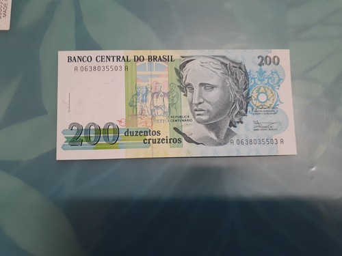 Banknote - 1990 Brasil, 200 Cruzados, P229 UNCIRCULATED | eBay