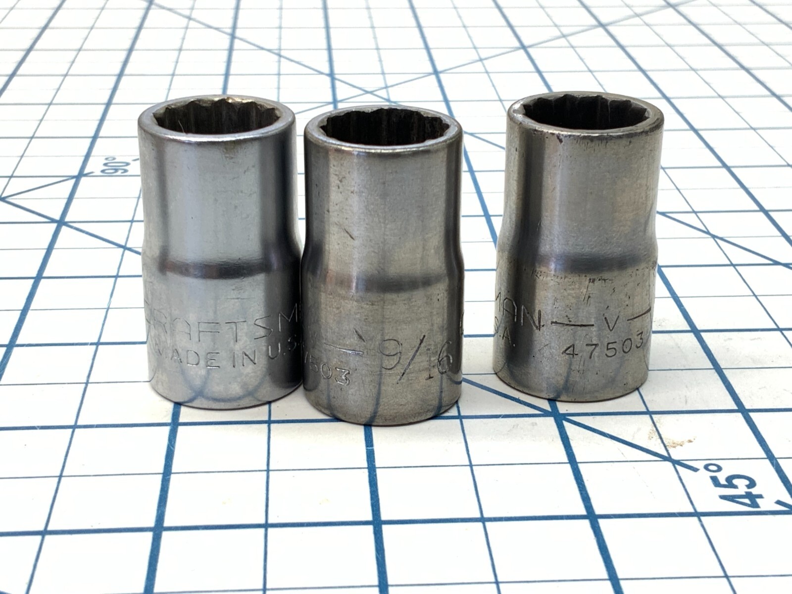 Craftsman 1/2 Drive 12pt Sockets - Sizes 7/16"- 1", You Choose - All “V ...