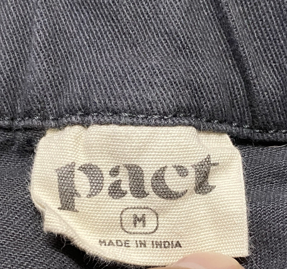 Pact Pants Women's Medium Wide Leg Organic Cotton Stretch Twill 28 ...