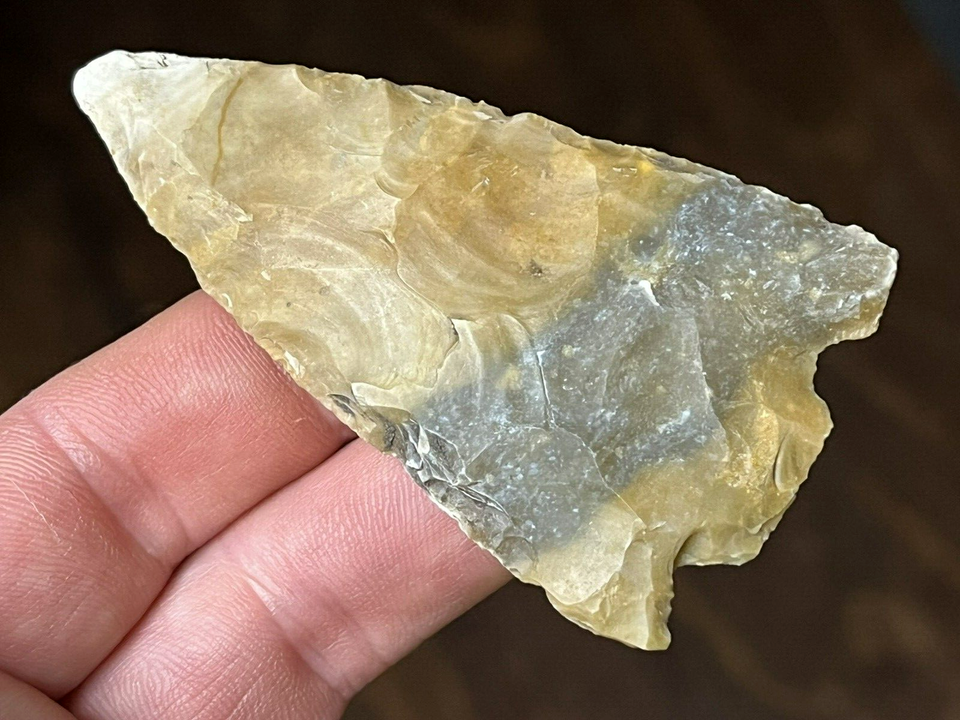 COLORFUL BASE TANG KNIFE TEXAS AUTHENTIC ARROWHEAD INDIAN ARTIFACT TT1 ...