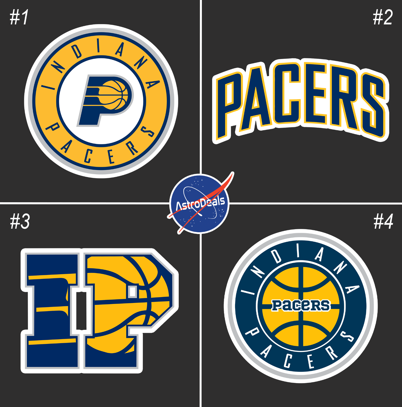 Indiana Pacers Basketball Team Logo NBA Sticker Vinyl Decal *Size: 3 ...