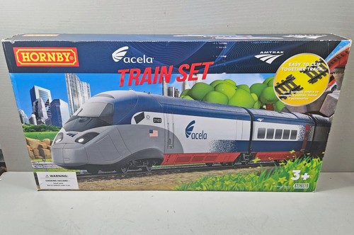 Hornby HR1000T Amtrak Acela HO Gauge High Speed Electric Train Set ...