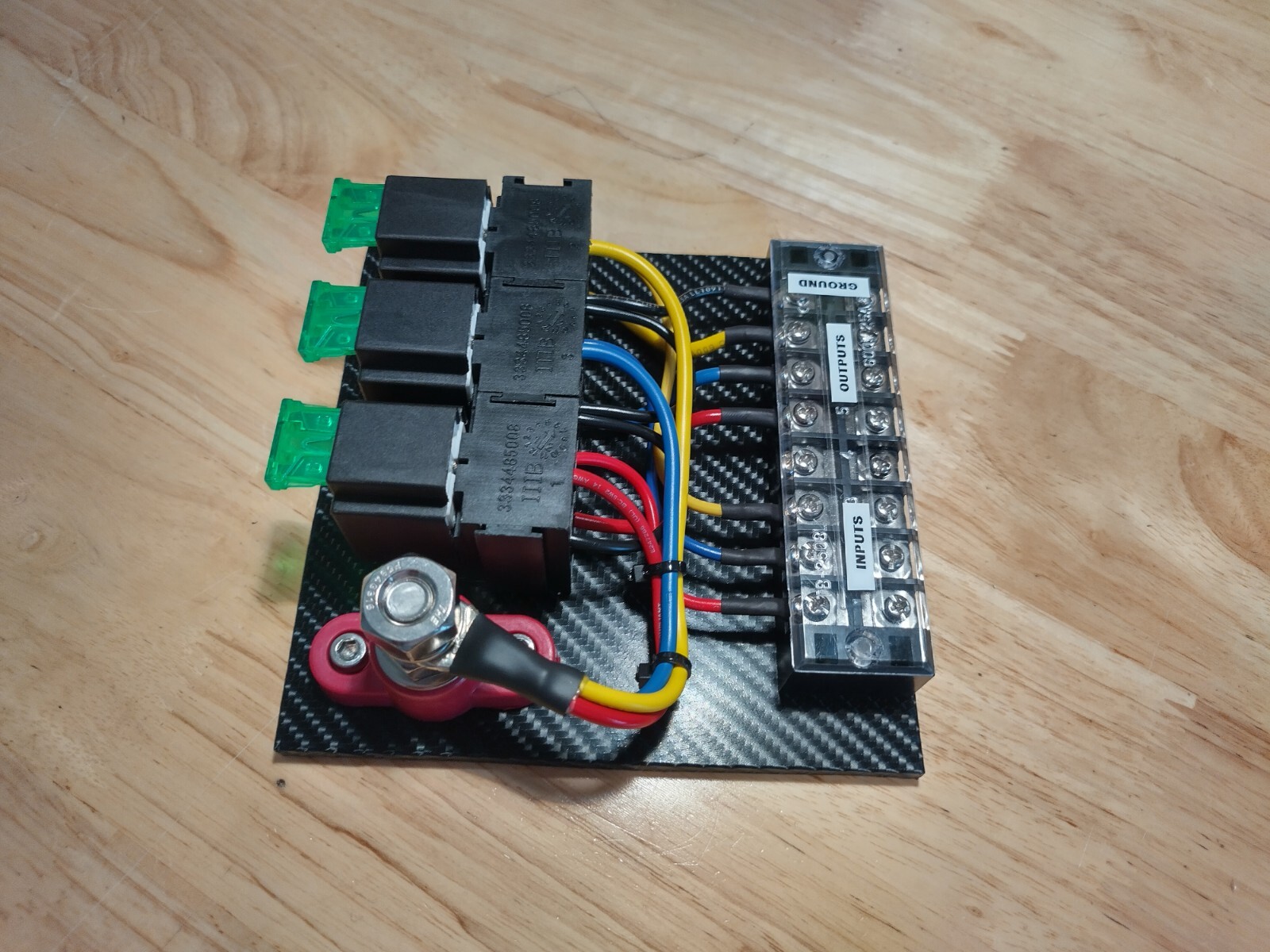 Custom Universal Drag Harness LSX 3 Way Fuse/ Relay Panel Block Race ...