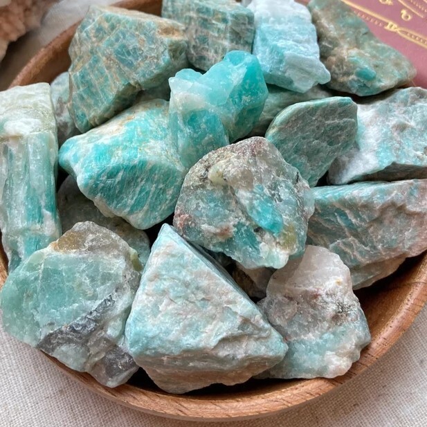 Raw Rough Amazonite Gemstone Chunk Healing Energy Crystal Mineral Rock ...