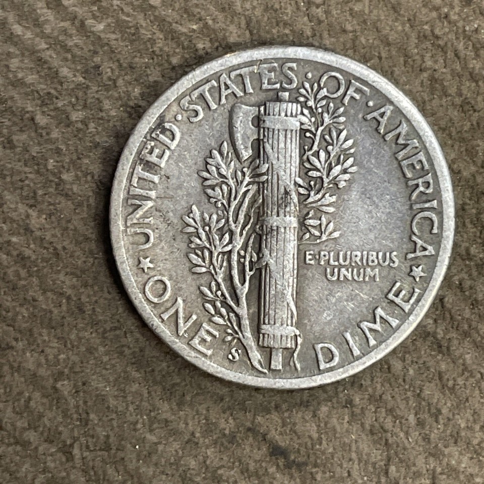 1944 S Mercury Dime Error Inverted mint mark ddo | eBay