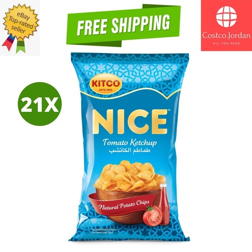 Pack de 21 x Kitco Nice Potato Chips Tomato Ketchup Flavor (14 grammes ...
