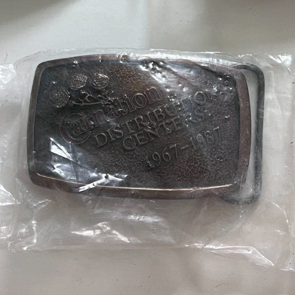 VTG Belt Buckle Lot 3 Carnation Distribution Centers Pet Food 1967-1987 ...