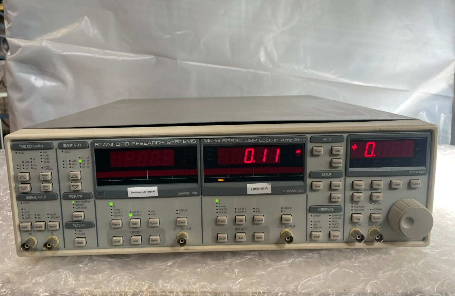 Stanford+Research+SR830+DSP+Dual+Phase+Lock-In+Amplifier for sale ...