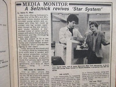 June-1980 TV Times TELE-VUE(TOM HANKS/PETER SCOLARI/JOYCE SELZNICK ...